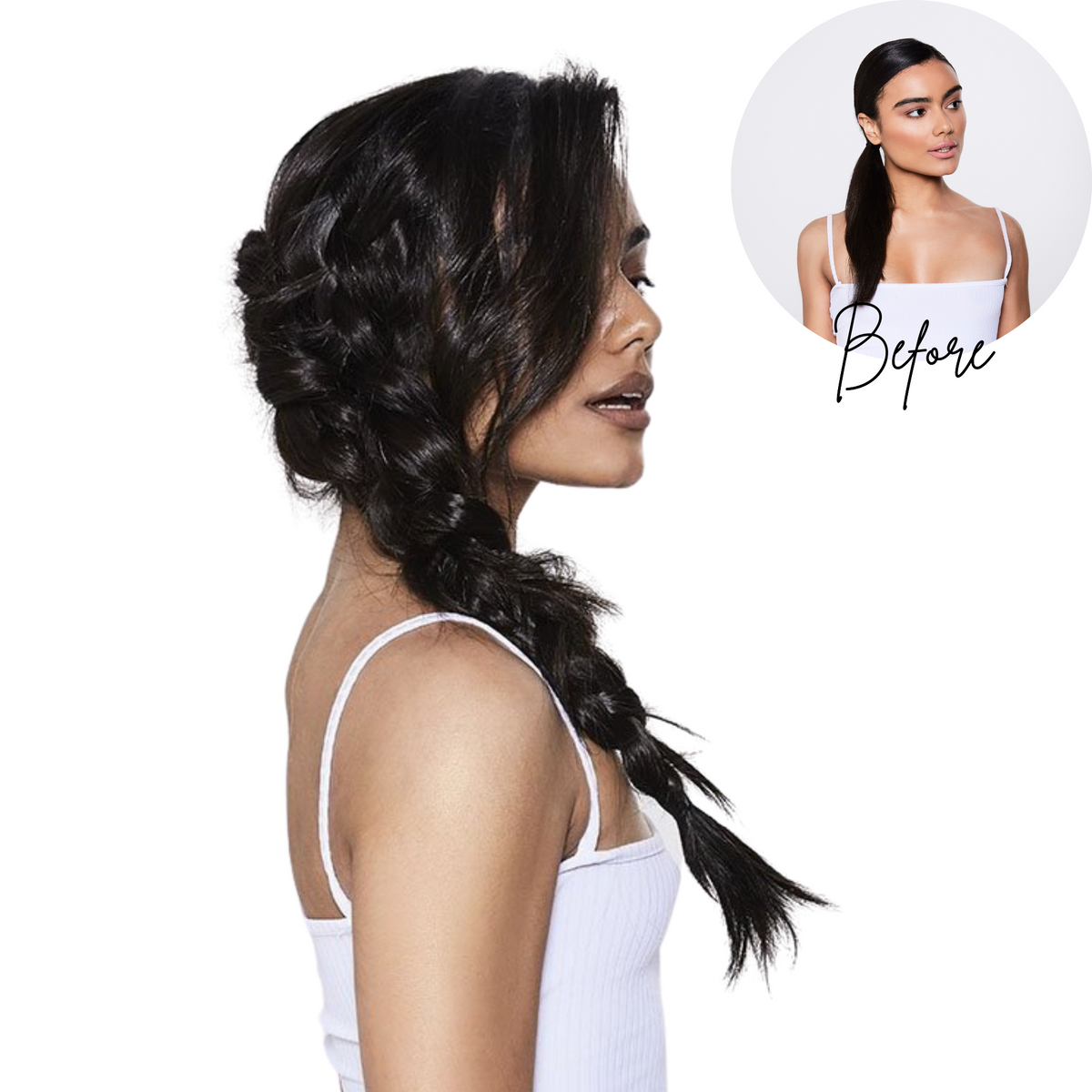 Hair Rehab London Clip-in Plait | Synthetic Braided Hair Piece | Hair ...